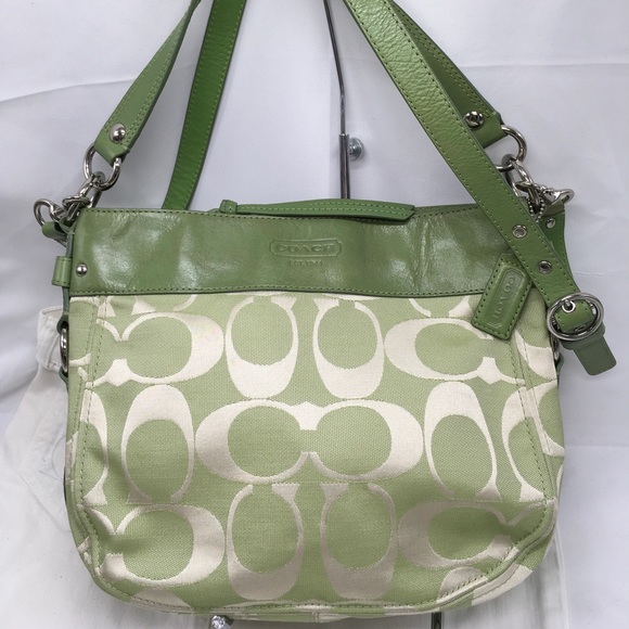 Coach | Bags | Coach Zoe Signature Hobo Convertible Crossbody Handbag ...